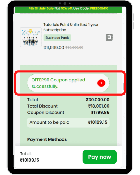 Tutorialspoint Coupon Codes - 100% Working Coupon Codes