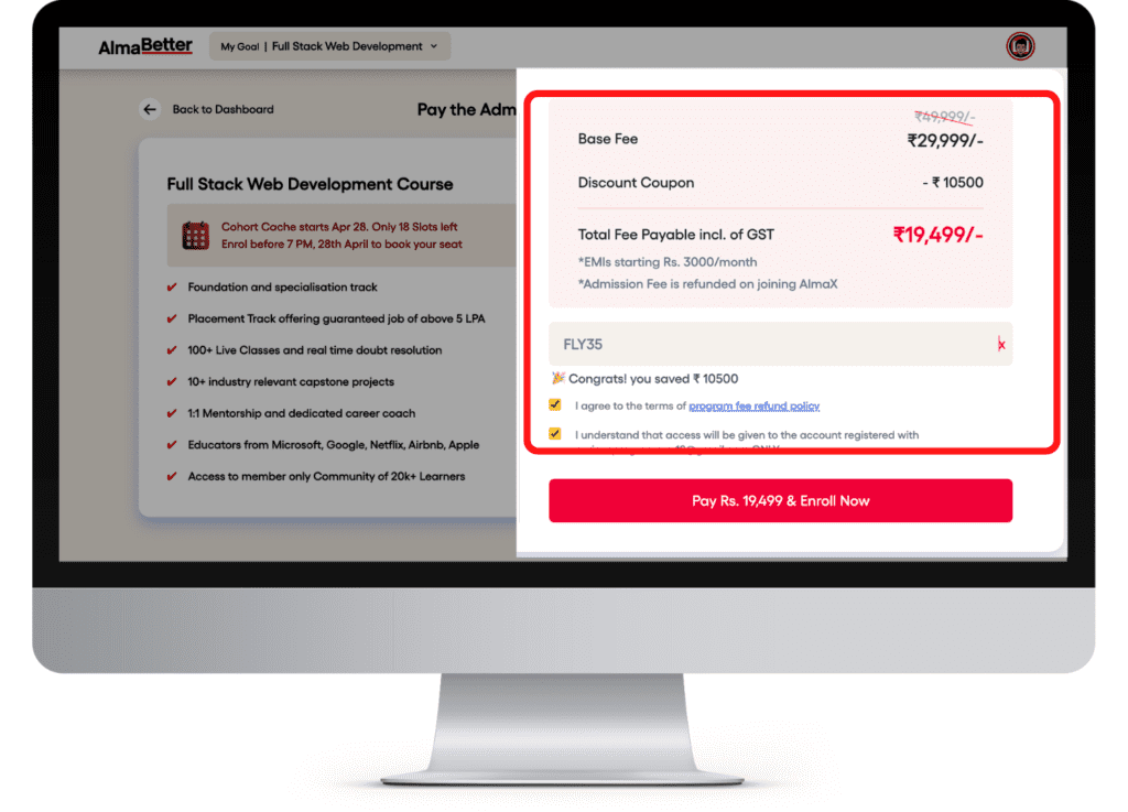 AlmaBetter Coupon Code - 100% Working Coupon code