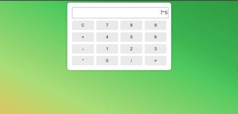 Dynamic Interactive Calculator Using Html Css Js With Source Code Codewithcurious 5577
