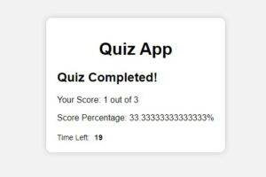 Quiz App Using HTML, CSS & JavaScript With Source Code - CodeWithCurious