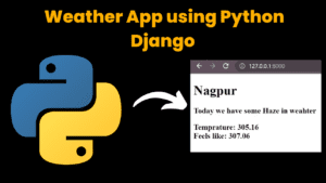 Weather App using Django With Source Code - CodeWithCurious