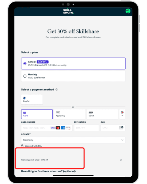 SkillShare Coupon Codes 50% OFF [1 Month FREE]