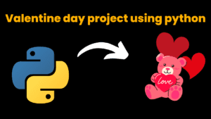 Valentine Day Project using Python Turtle With Source Code - CodeWithCurious