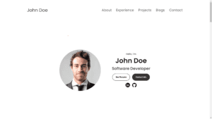 Personal Portfolio using HTML CSS JS - CodeWithCurious