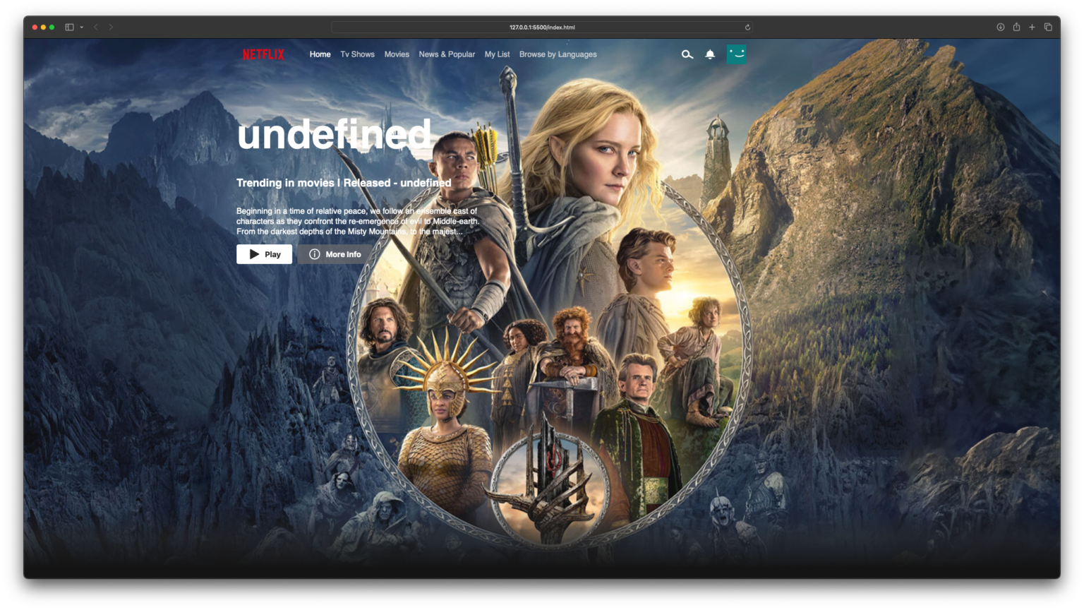 Netflix Clone Using Html Css And Js Codewithcurious