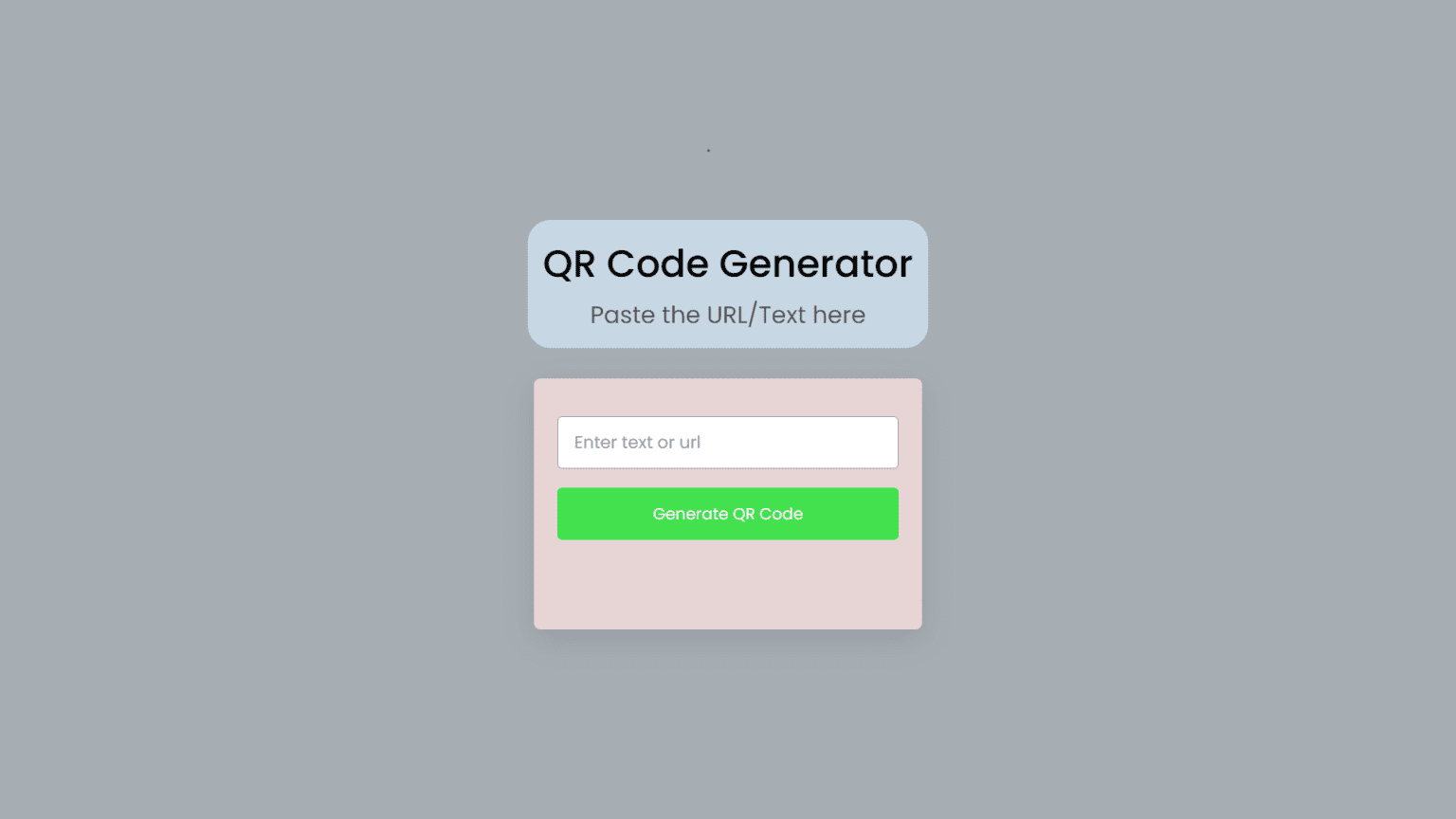 QR Code Generator Using HTML, CSS & JS - CodeWithCurious