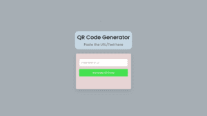 QR Code Generator Using HTML, CSS & JS - CodeWithCurious