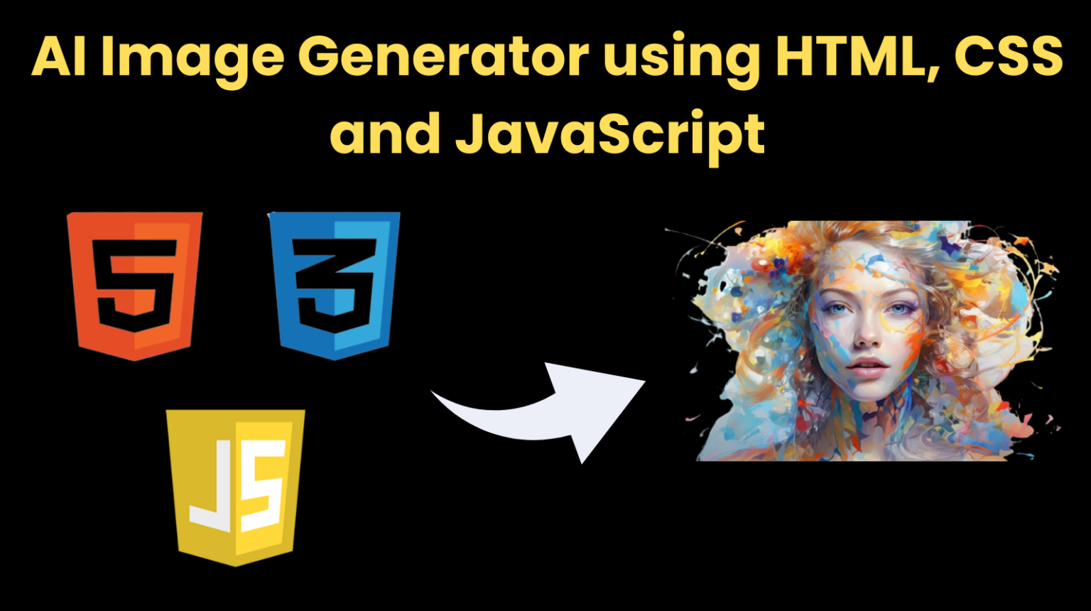 Ai Image Generator By Html Css And Javascript Source Code 2283