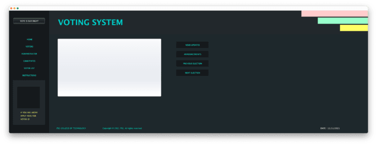 Online Voting System Using Java With Source Code Gui Graphical User Interface Codewithcurious 5932