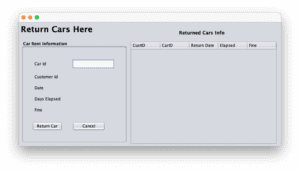 Car Rental System Using Java With Source Code - CodeWithCurious