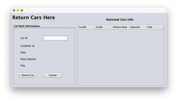 Car Rental System Using Java With Source Code Codewithcurious