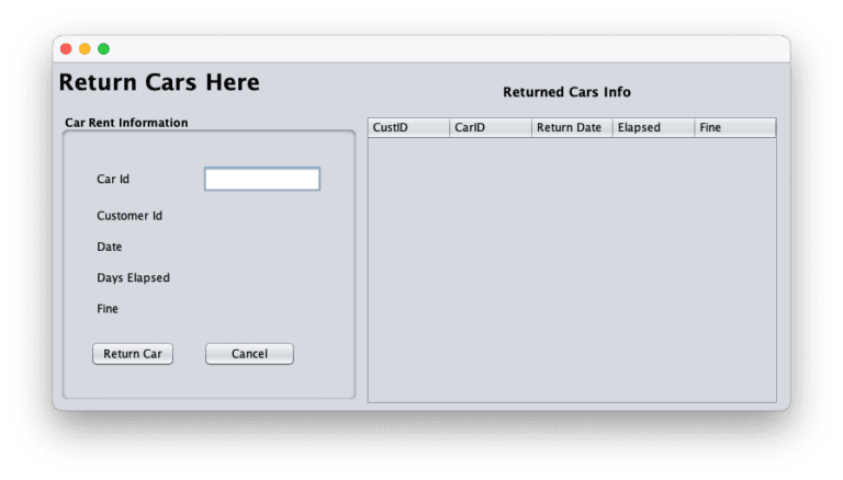 Car Rental System Using Java With Source Code Codewithcurious