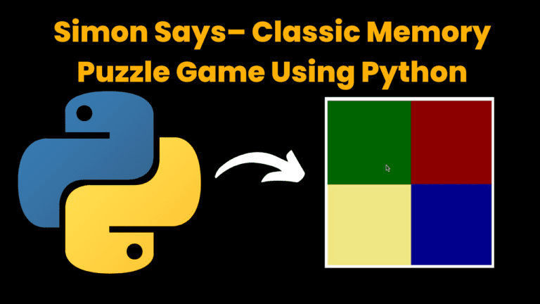 Classic Memory Puzzle Game Using Python Codewithcurious