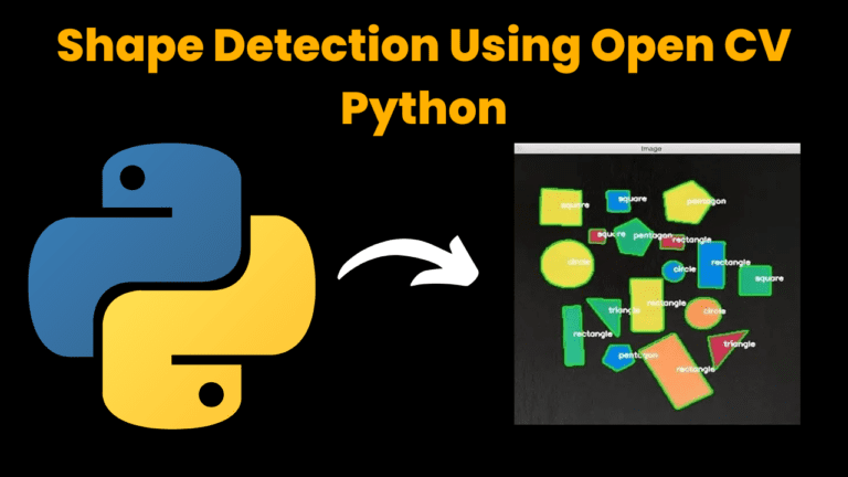 Shape Detection Using Open Cv Python With Source Code Codewithcurious 2487