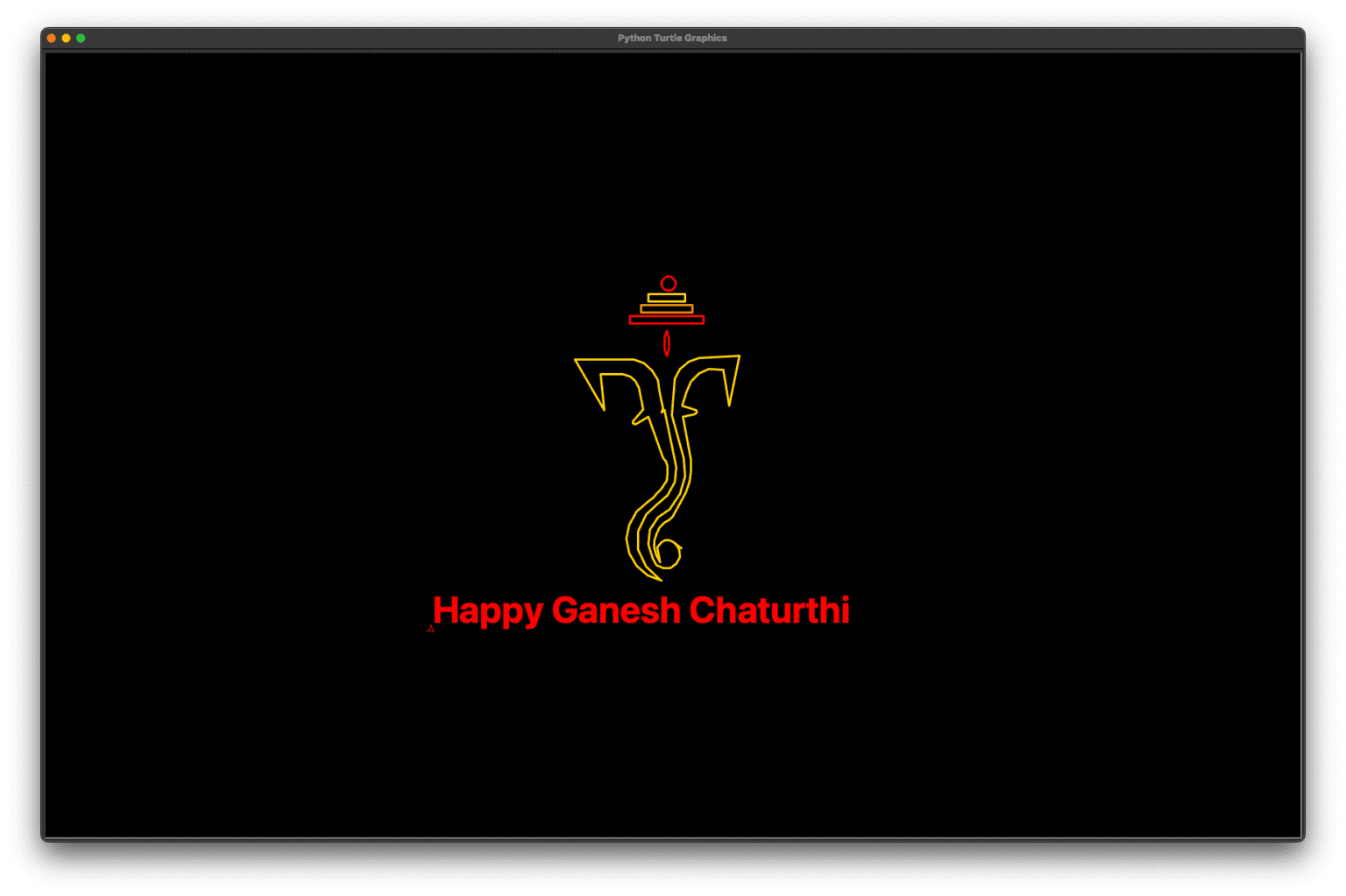 Drawing Ganesha Using Python Turtle Graphics Drawing Ganpati Using Python Codewithcurious