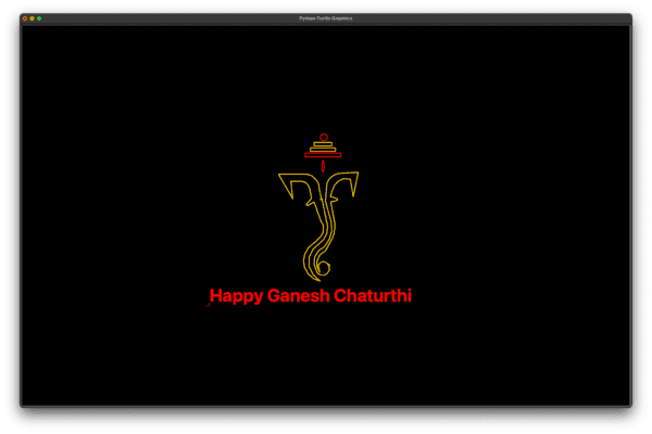 Drawing Ganesha Using Python Turtle Graphics [Drawing Ganpati Using Python] - CodeWithCurious