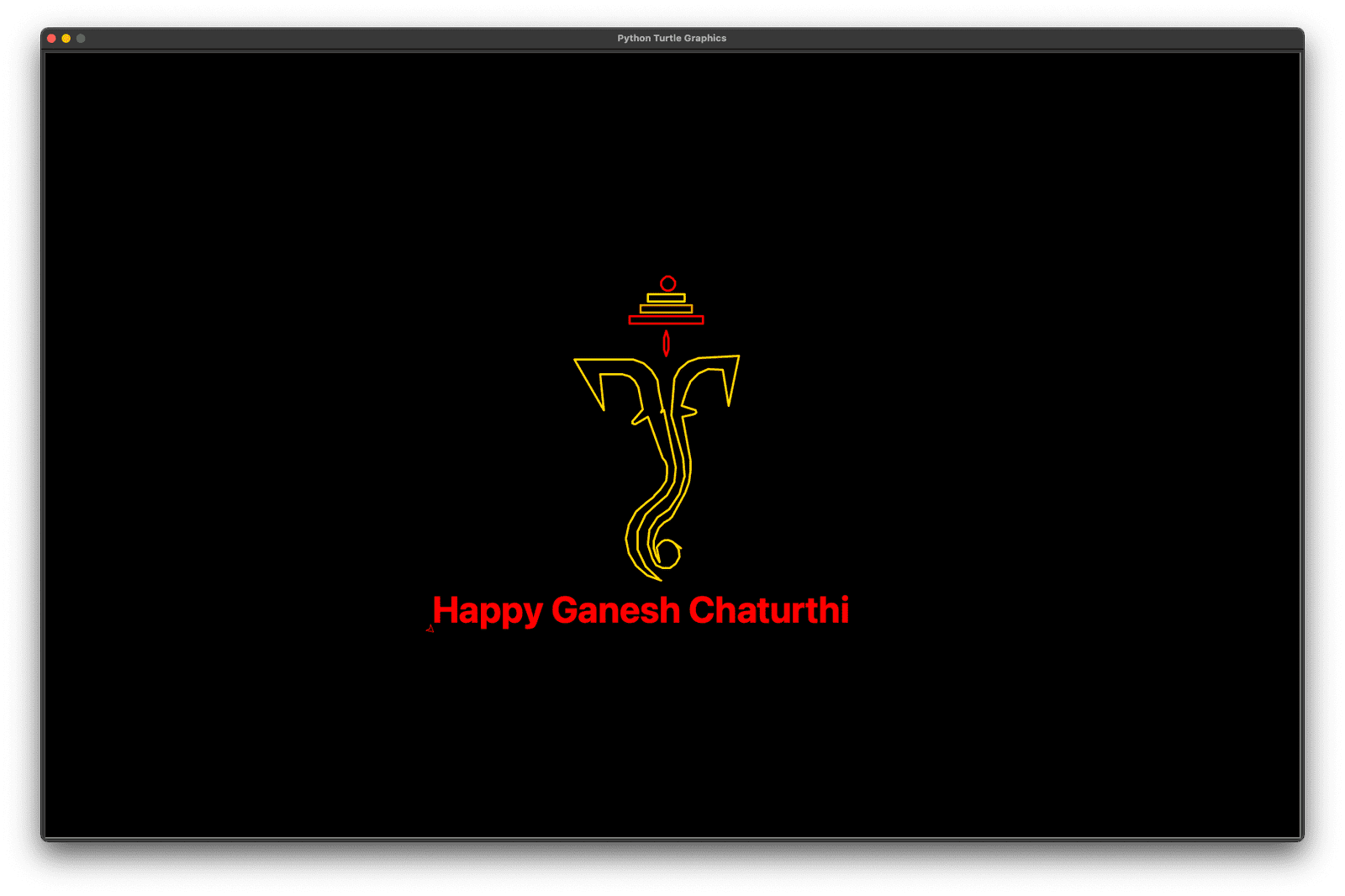 Drawing Ganesha Using Python Turtle Graphics Drawing Ganpati Using Python Codewithcurious