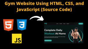 Gym Website Using HTML, CSS, and JavaScript - CodeWithCurious