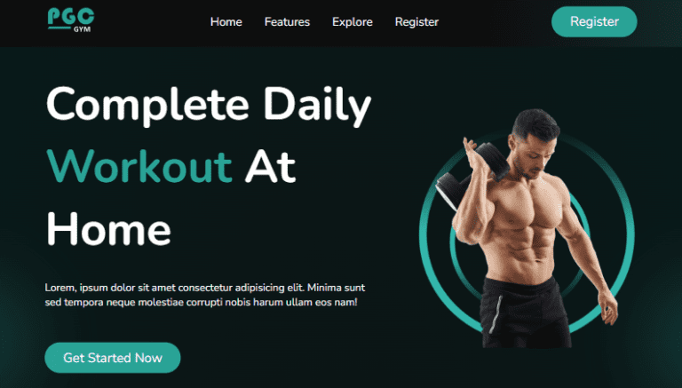 Gym Website Using Html Css And Javascript Codewithcurious