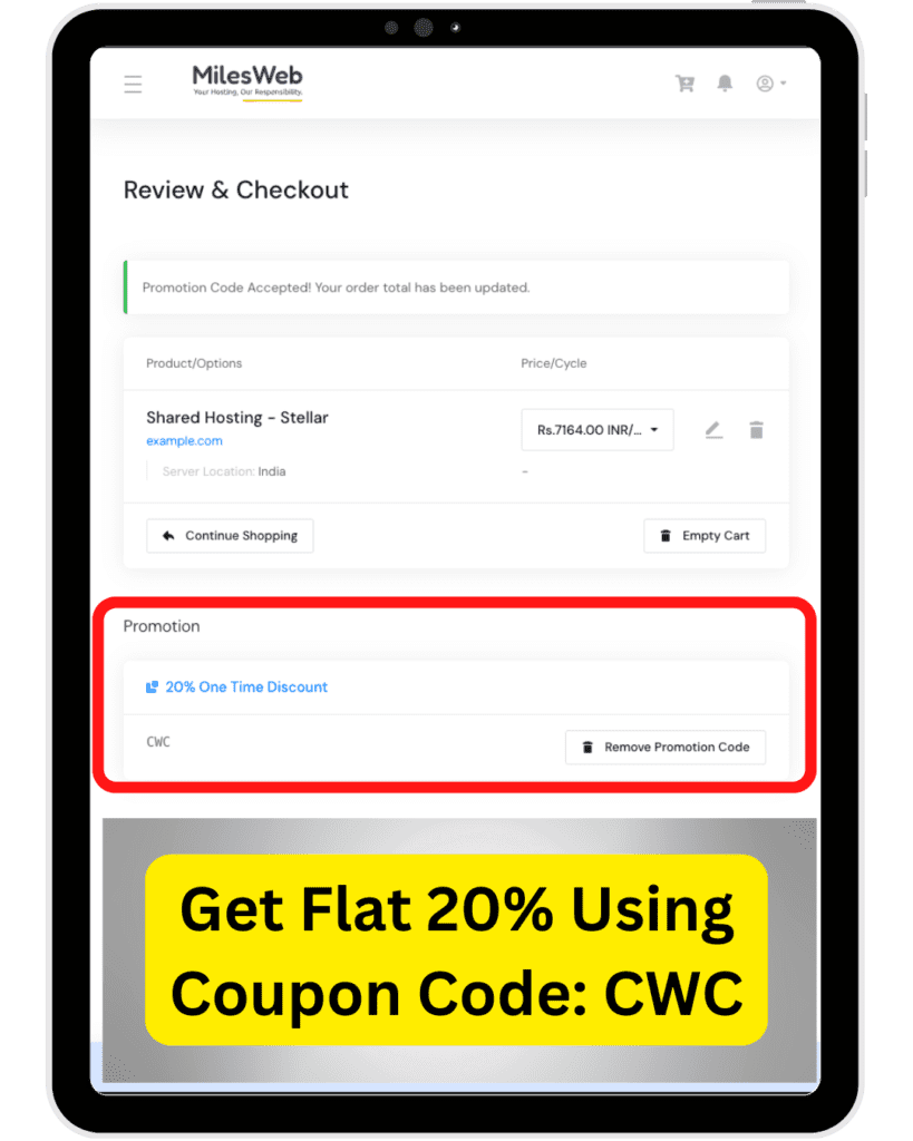 [20% OFF] MilesWeb Coupon Code - Flat 20% Off Hosting!