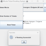 Movie Ticket Booking System using java with complete source Code - CodeWithCurious