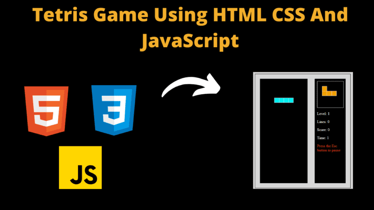 Tetris Game Using Html Css And Javascript Codewithcurious 1821
