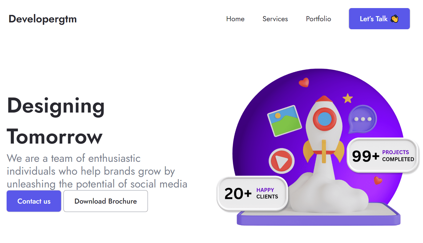 Digital Marketing Agency website Using HTML, CSS and JavaScript ...