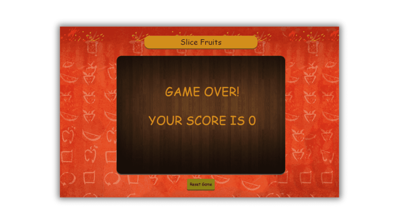Fruit Slicer Game Using Html Css And Javascript Codewithcurious