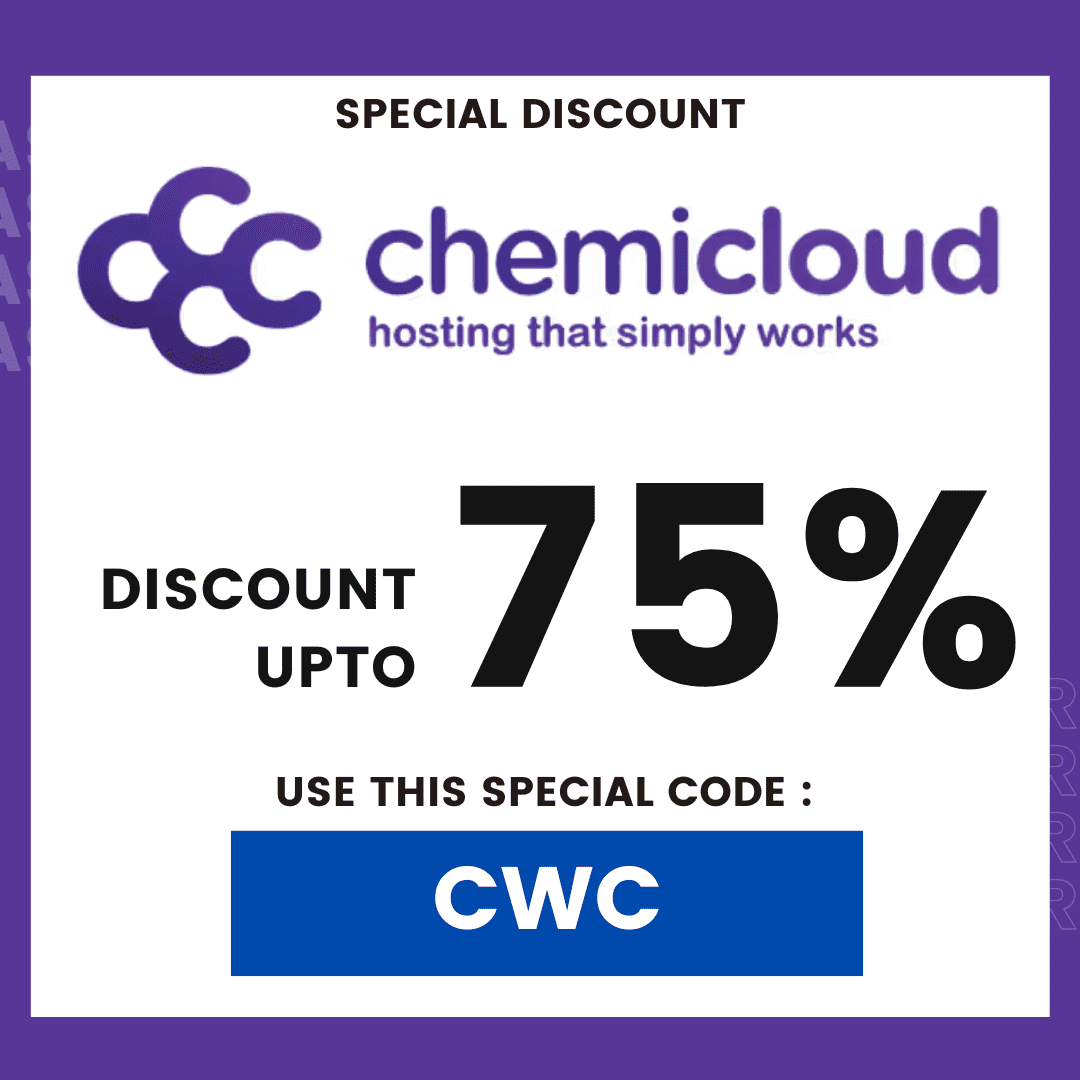 ChemiCloud Coupon Code - Flat 75% Discount On All ChemiCloud
