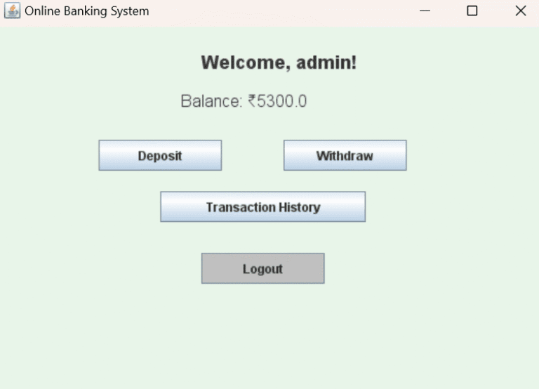 Online Banking System in JAVA- CodeWithCurious