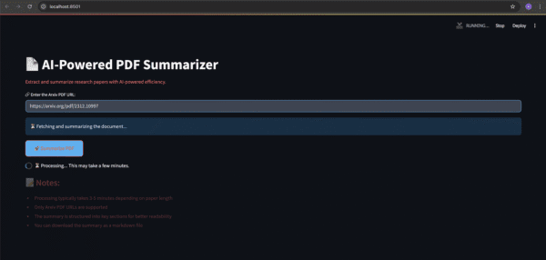 AI Powered PDF Summarizer Using Python - CodeWithCurious