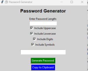 password generator in python using gui - Duplicate - [#25754 ...